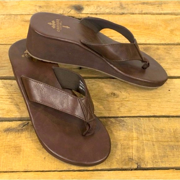 Gypsy Soule | Shoes | Gypsy Soule Crossed Freedom Leather Heel Wedge ...